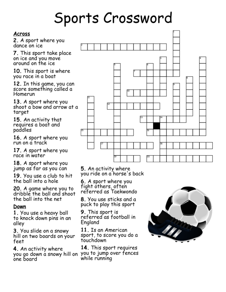 Printable Sports Crossword Puzzles With Answers Free Crossword printable-sports-crossword-puzzles-with-answers-free-crossword