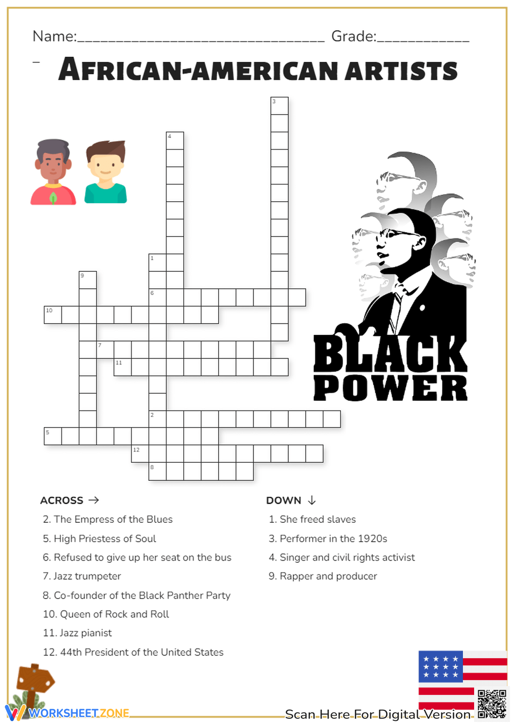 Printable Black History Month Crossword Puzzle - Free Crossword Puzzles ... Printable Black History Month Crossword Puzzle - Free Crossword Puzzles ...