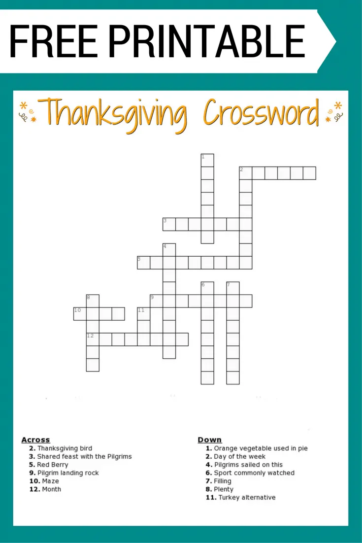 Free Thanksgiving Crossword Puzzles Printable Free Crossword Puzzles Printable free-thanksgiving-crossword-puzzles-printable-free-crossword-puzzles-printable