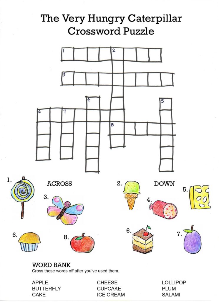Printable Crossword Puzzles For 2nd Graders Free Crossword Puzzles